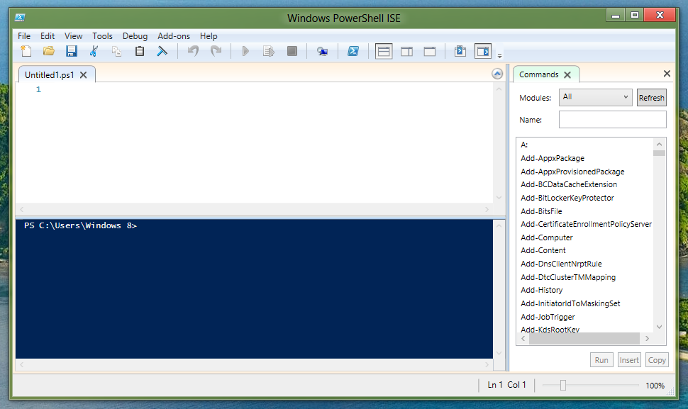 Windows PowerShell ISE Software Screenshots